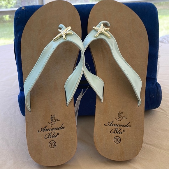 Amanda Blu | Shoes | Nwt Amanda Blu Sand Starfish Flip Flops | Poshmark